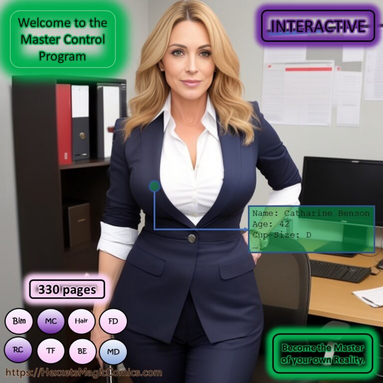 The MCP at the Office – A Master Control Program themed AI Pictorial – Hexxet's Magic Comics