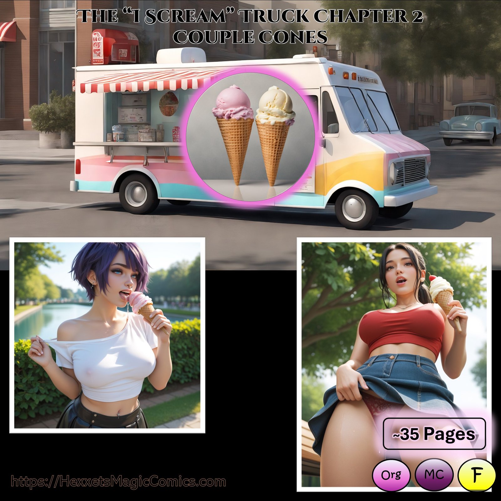 The “I Scream” Truck 2 – An Orgasm Control themed AI Comic – Hexxet's ...